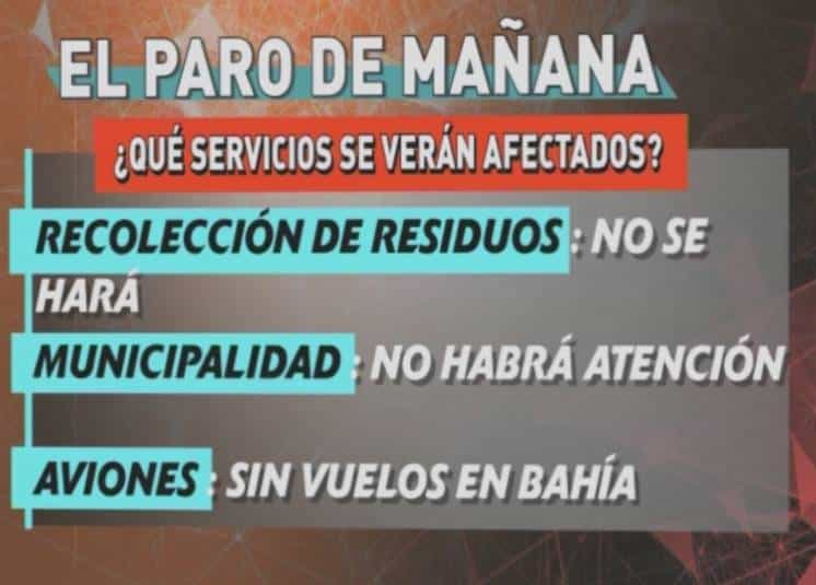 Cómo Será El Paro De Mañana Y Qué Afectará En La Ciudad Canal Siete
